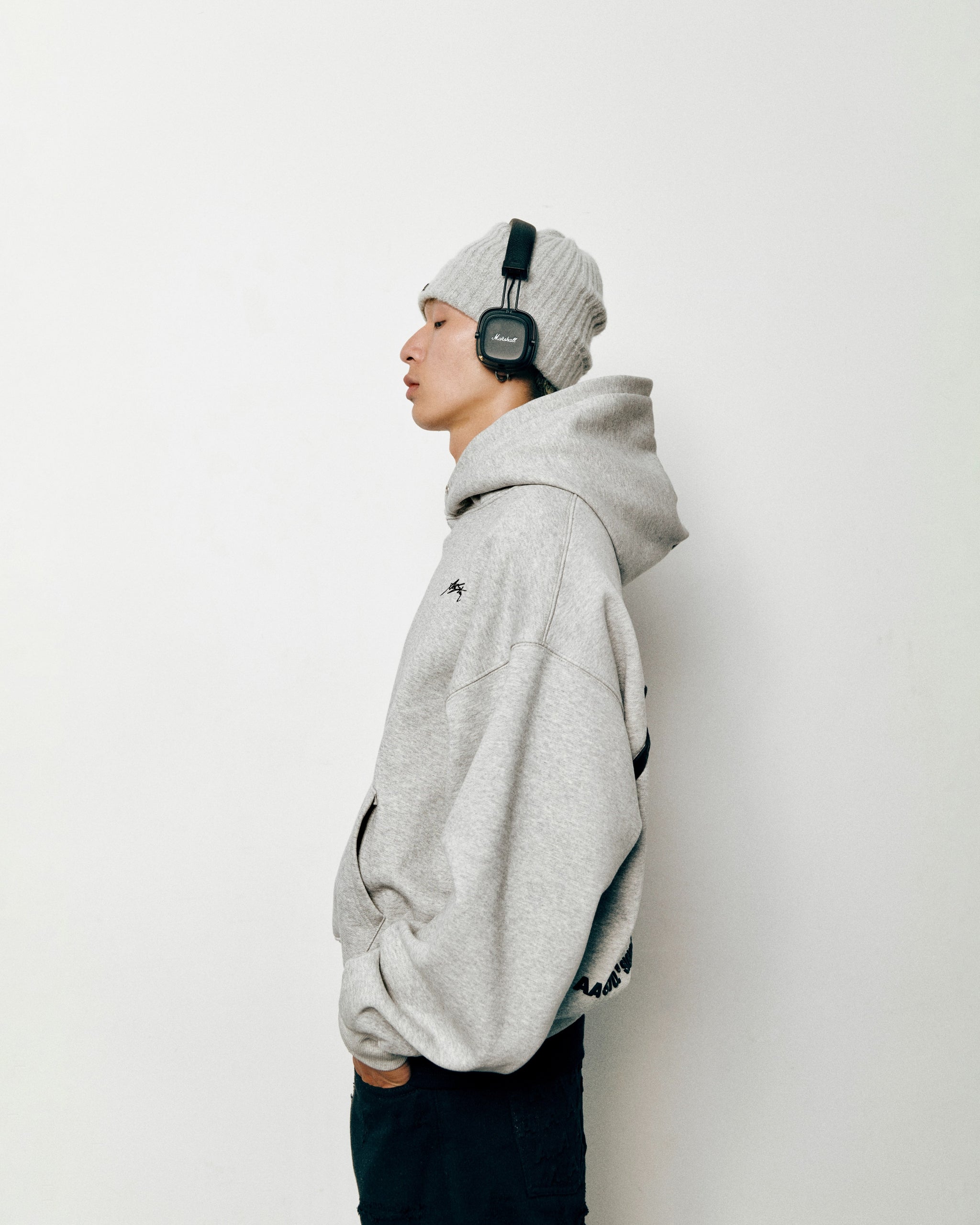 AA SIGNATURE LOGO HOODIE V2 // GREY – AA STU.