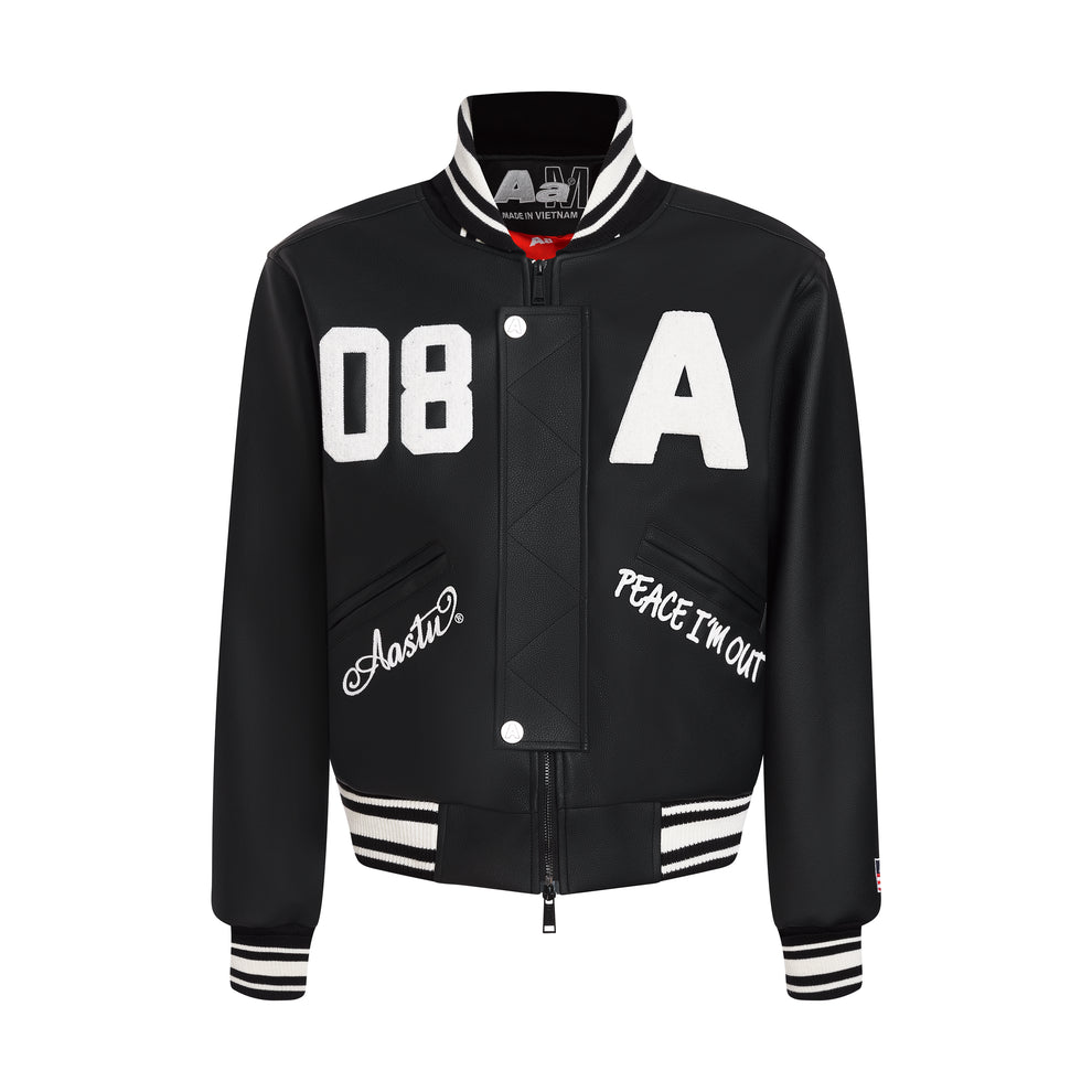 AA RACING VARSITY JACKET // BLACK – AA STU.